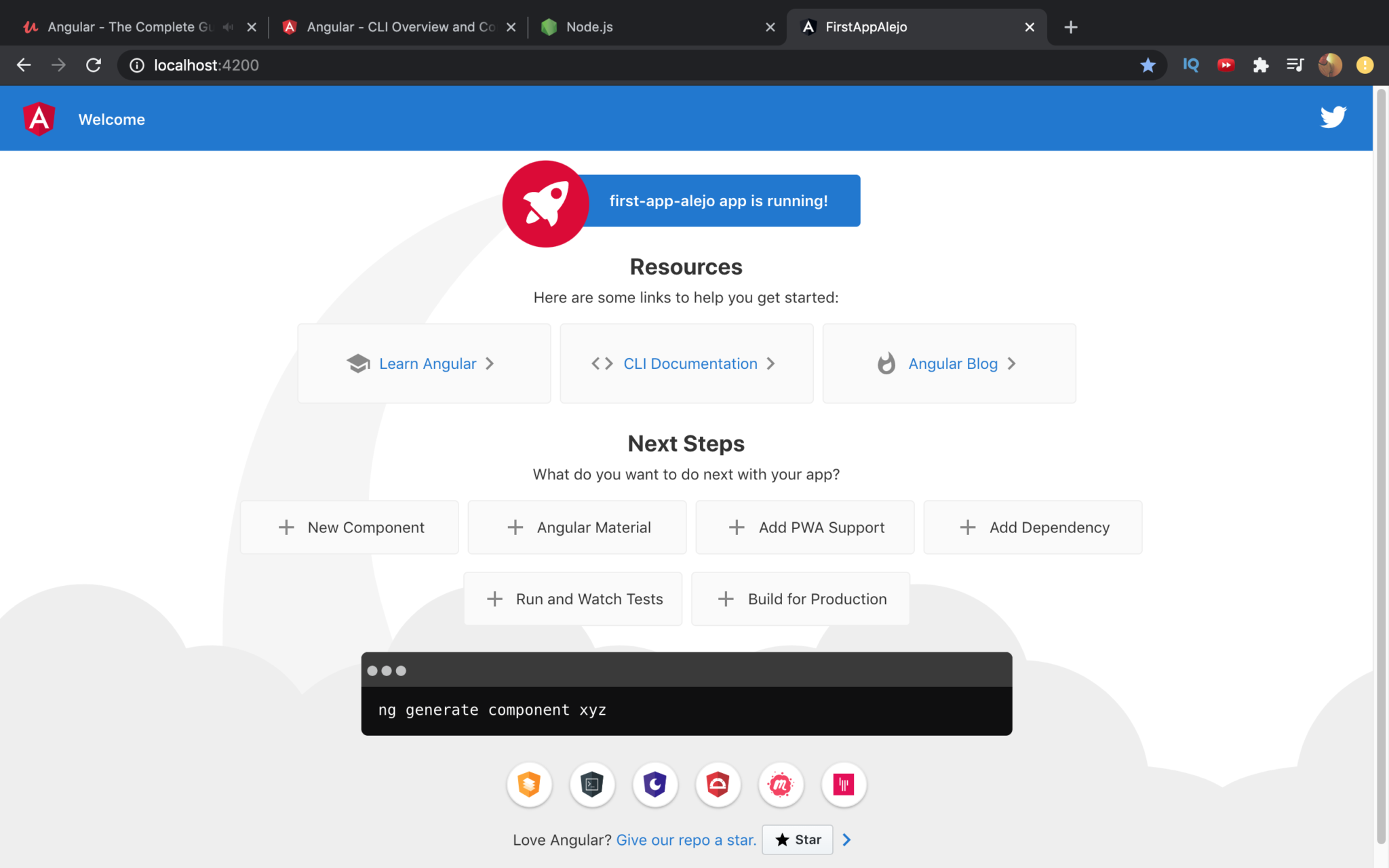 Introducción a Angular 10 y primeros pasos. - Programando a medianoche